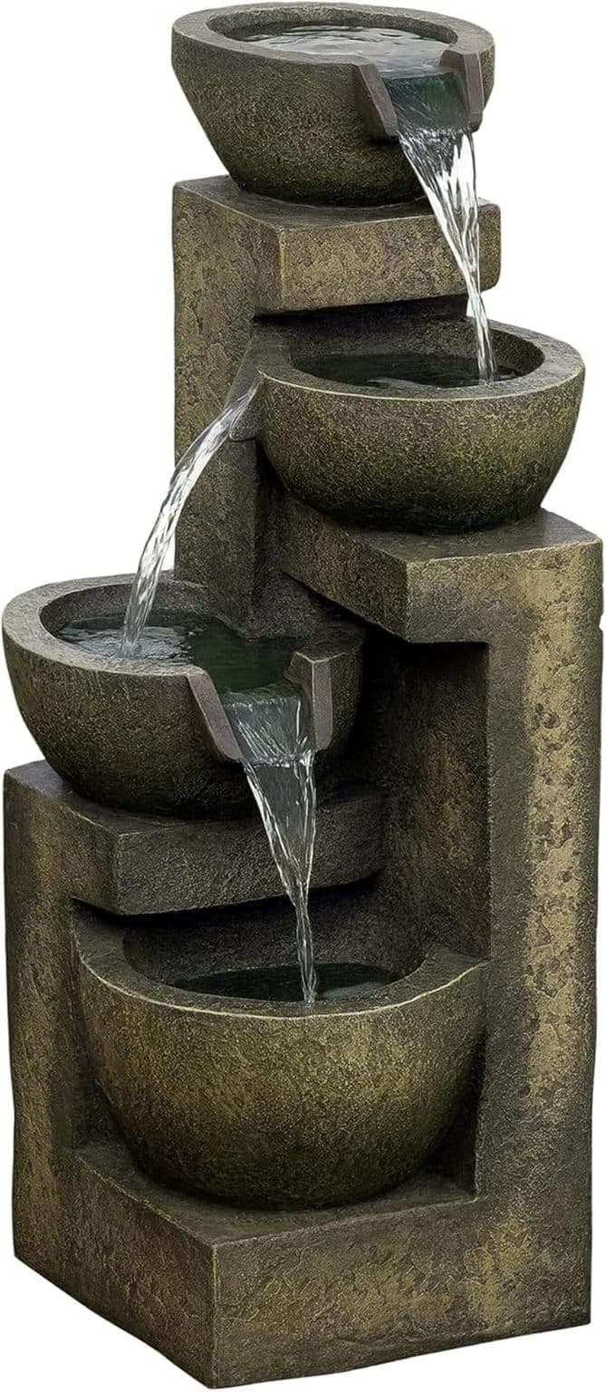 Test de la fontaine zen 4 vasques Outsunny